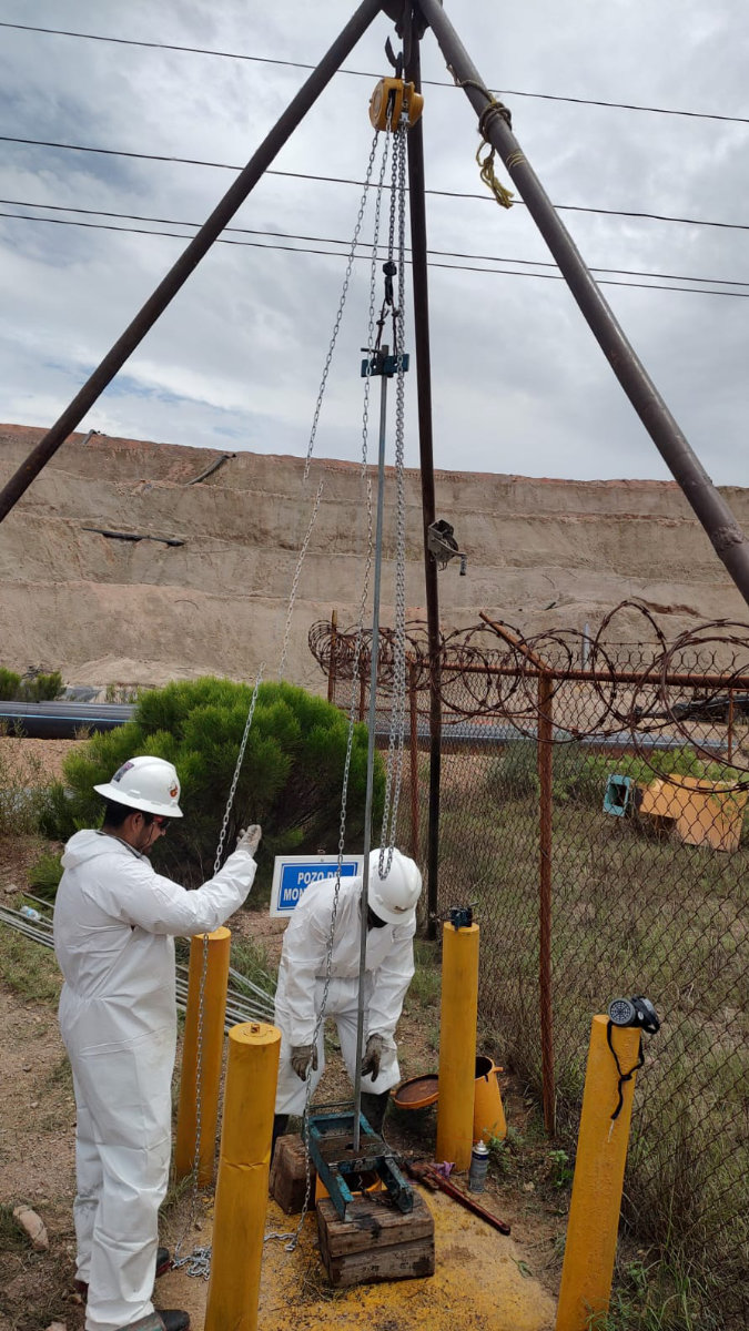 Pozos de monitoreo para medir la calidad del agua